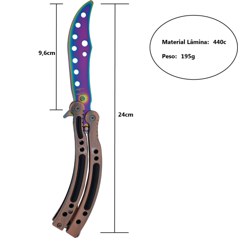 Canivete Butterfly Cnv-42